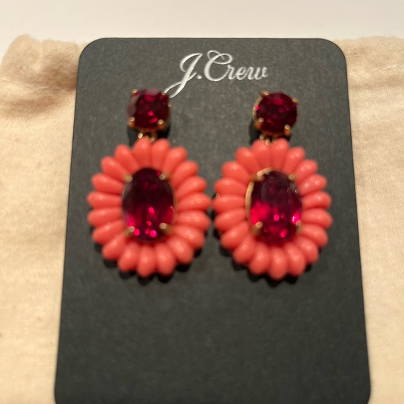 J. Crew | Jewelry | J Crew Resin Beaded Statement Earrings | Poshmark
